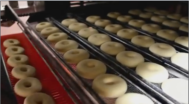 High Automation Donut Production Line with Industrial Dough Sheeting ...