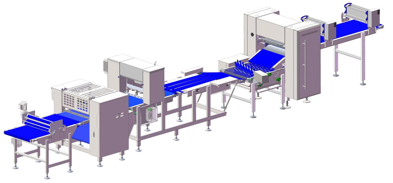 Quality Dough Laminator Machine & Pastry Production Line factory from China